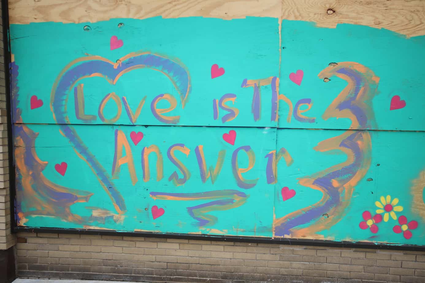 Kenosha Murals On Boarded Up Windows By Local Artists