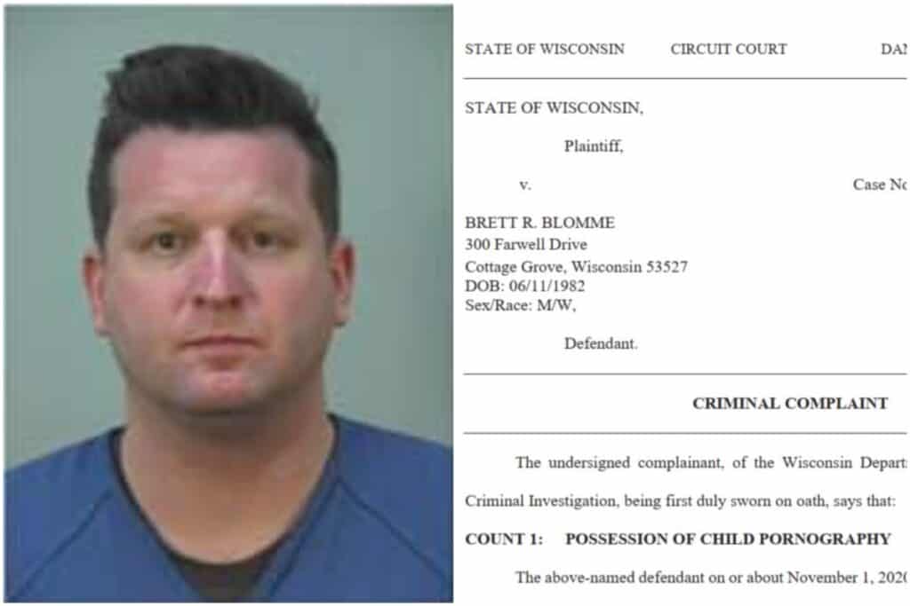 Brett Blomme Criminal Complaint: Shared Toddler Rape Videos