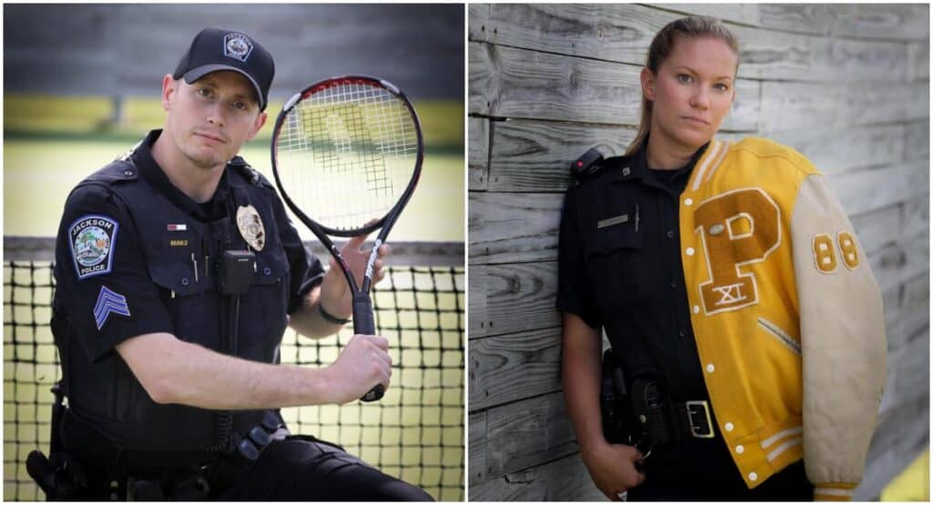 Jackson WI Police Officers Submit Their 'Senior Class Pictures'