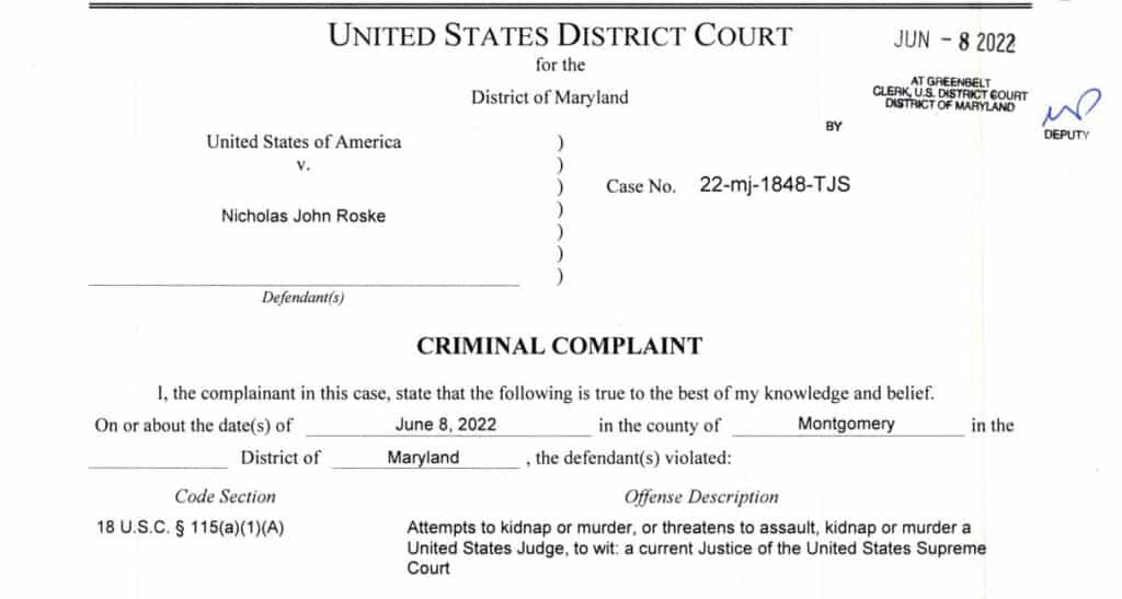 Nicholas John Roske: Man Arrested Near Supreme Court Justice Kavanaugh ...