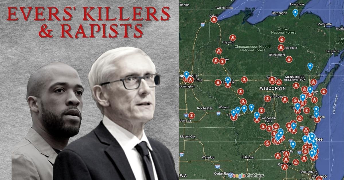 Evers Parole Map: WRN Releases Killers & Rapists Parolee Map