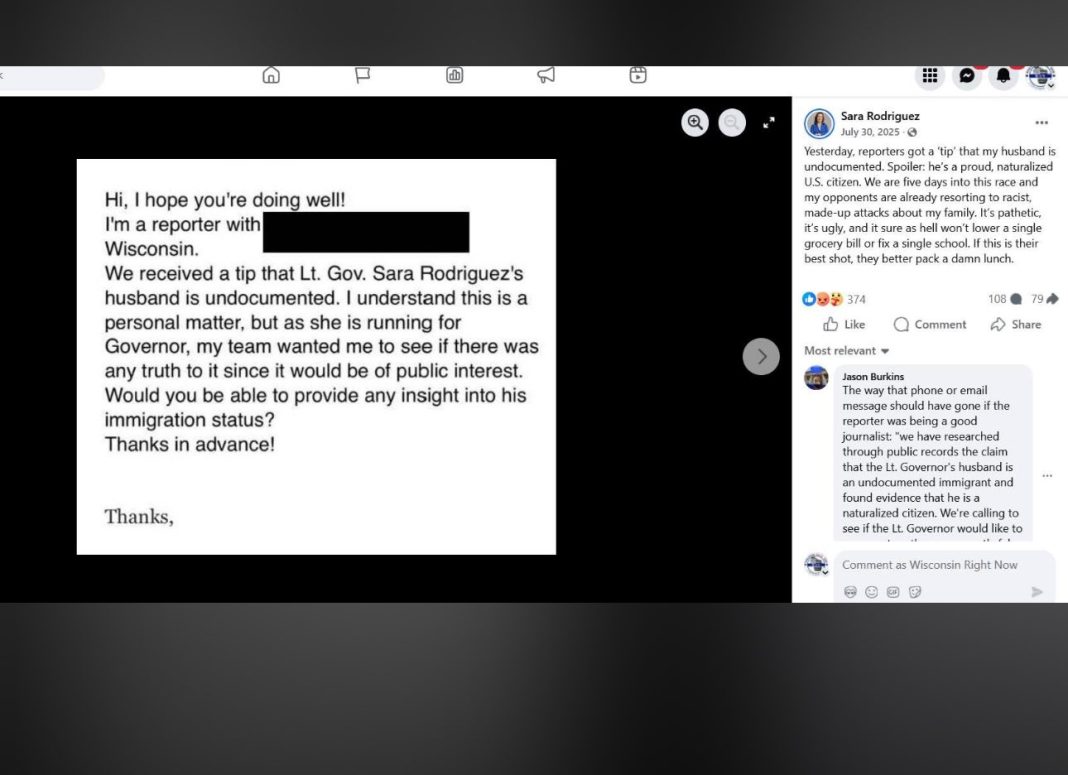 Wisconsin Lt. Gov. Sara Rodriguez Claims Of ICE: 'I Am One Of Those ...